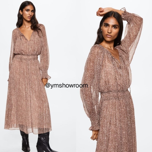 Mango | Dresses | Mango Printed Dress | Poshmark
